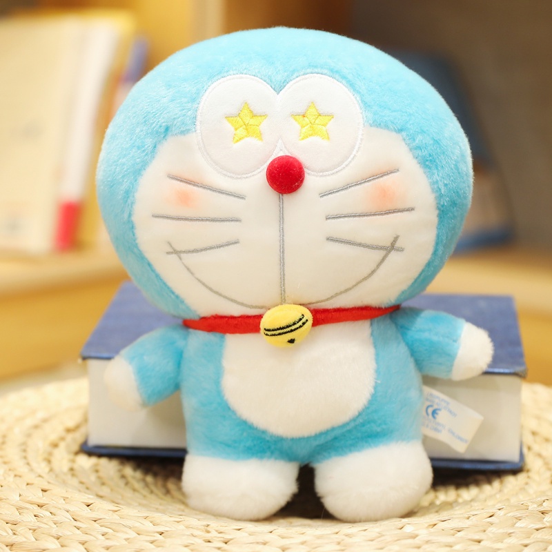 25cm Cute Anime Doraemon Plush Toy Stuffed Cartoon Doll Soft Astronaut ...