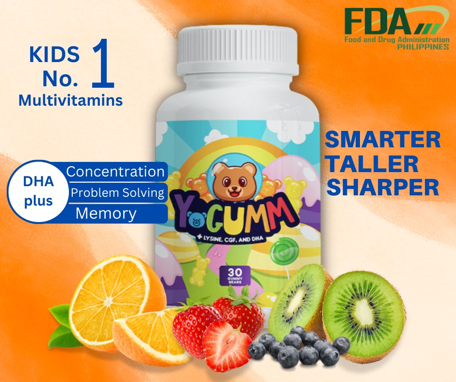 YOGUMM Brain Booster Multivitamin for Kids 30 gummies YoGUMM ...