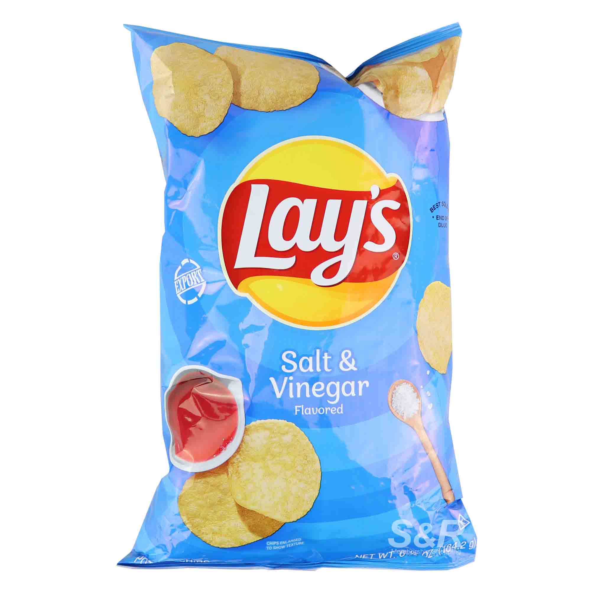 Lay's Salt & Vinegar Flavored Potato Chips 184.2g Exp: Oct 28, 2024 ...