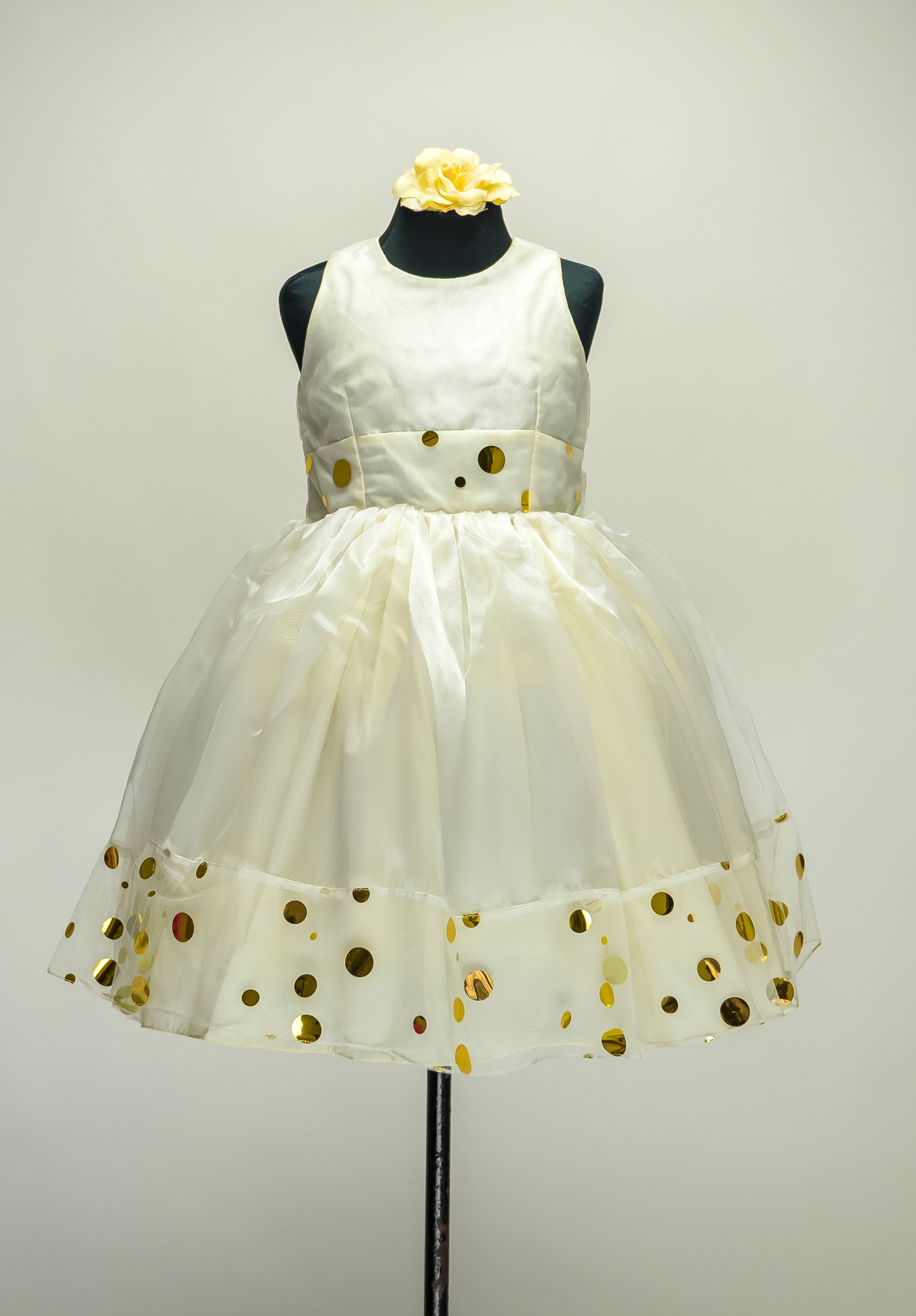 Girls Graduation First Communion Dress IHA DRESSES Angela Ecru/Gold ...
