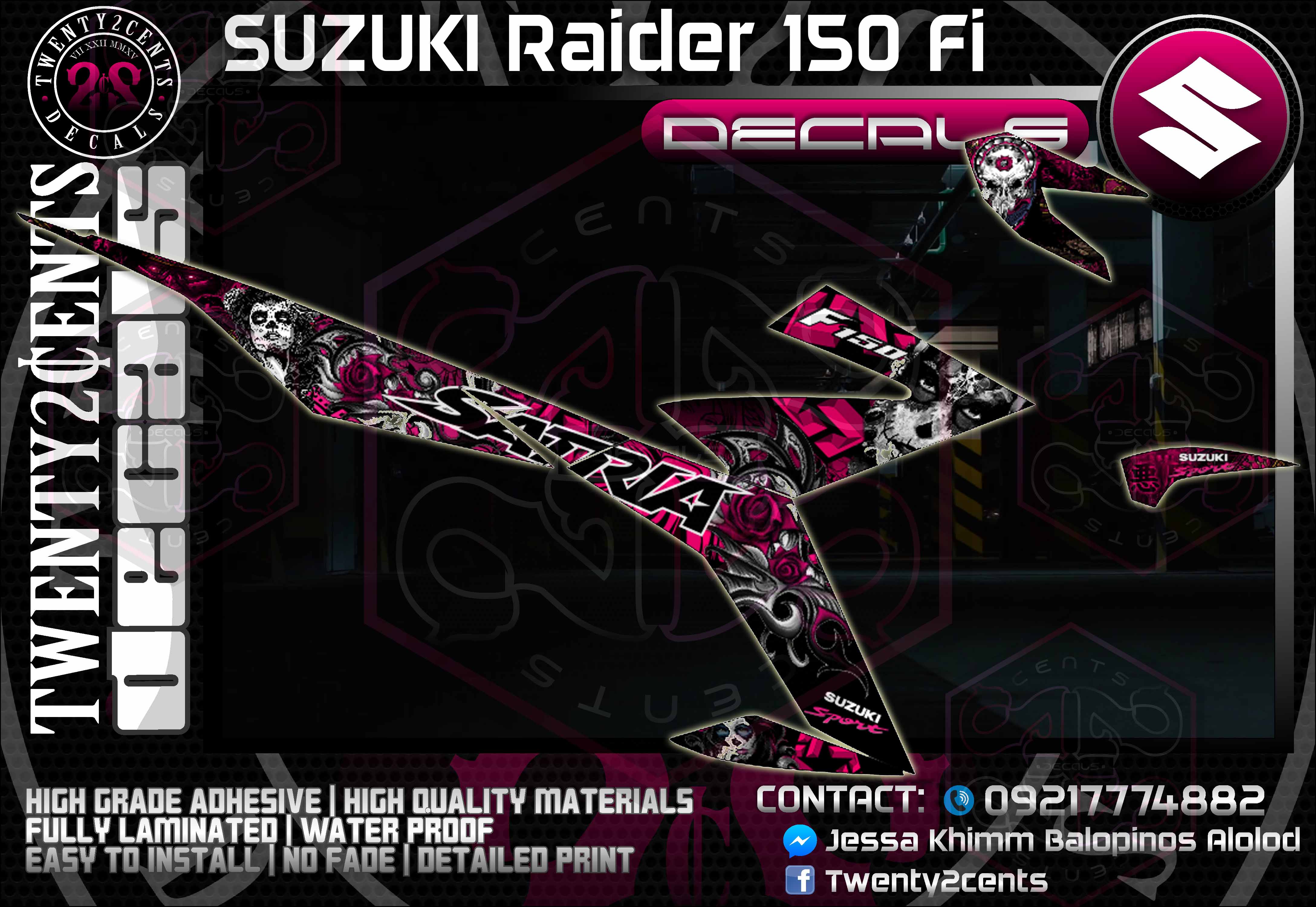 raider 150 fi Tribals decals sticker | Lazada PH