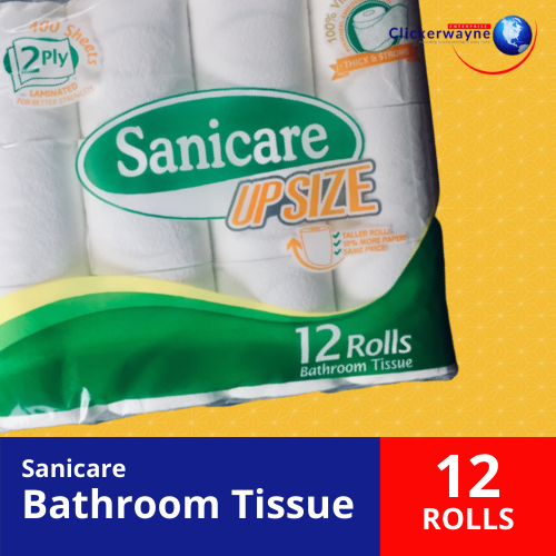 PACK OF 12 ROLLS - Sanicare Bathroom Tissue Upsize | Lazada PH
