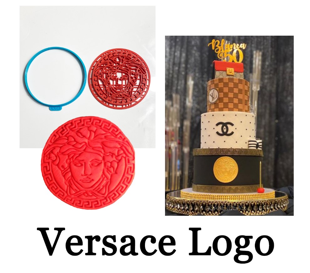 VERSACE LOGO INSPIRED COOKIE CUTTER WITH SEPARATE STAMP DETAILS - 4 ...