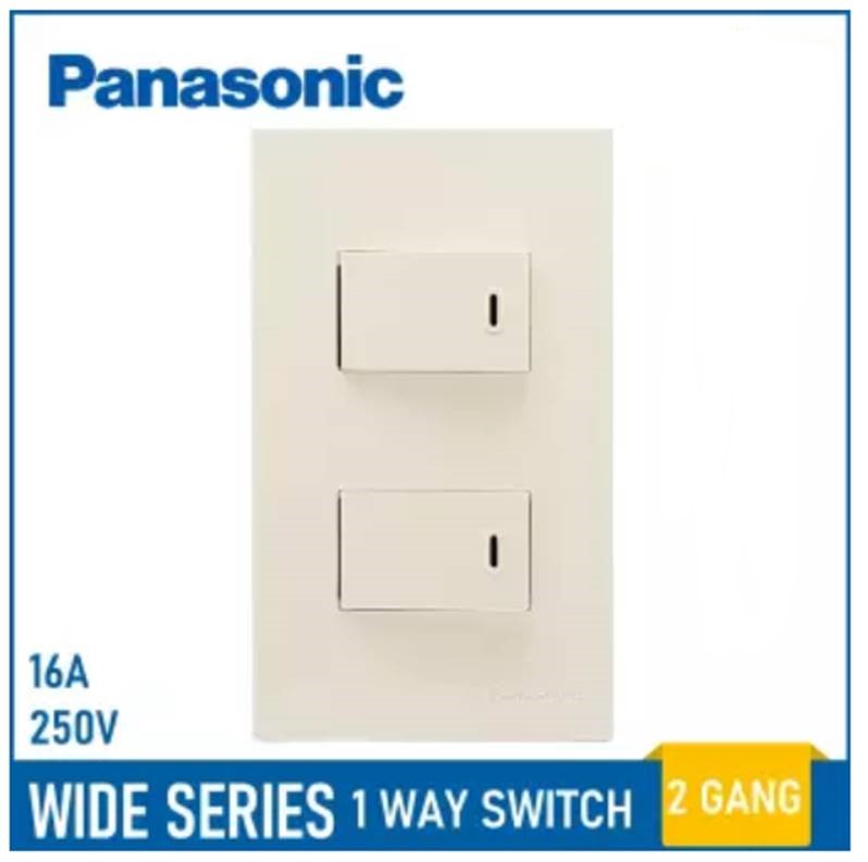 PANASONIC WIDE SERIES 2 GANG SWITCH | Lazada PH