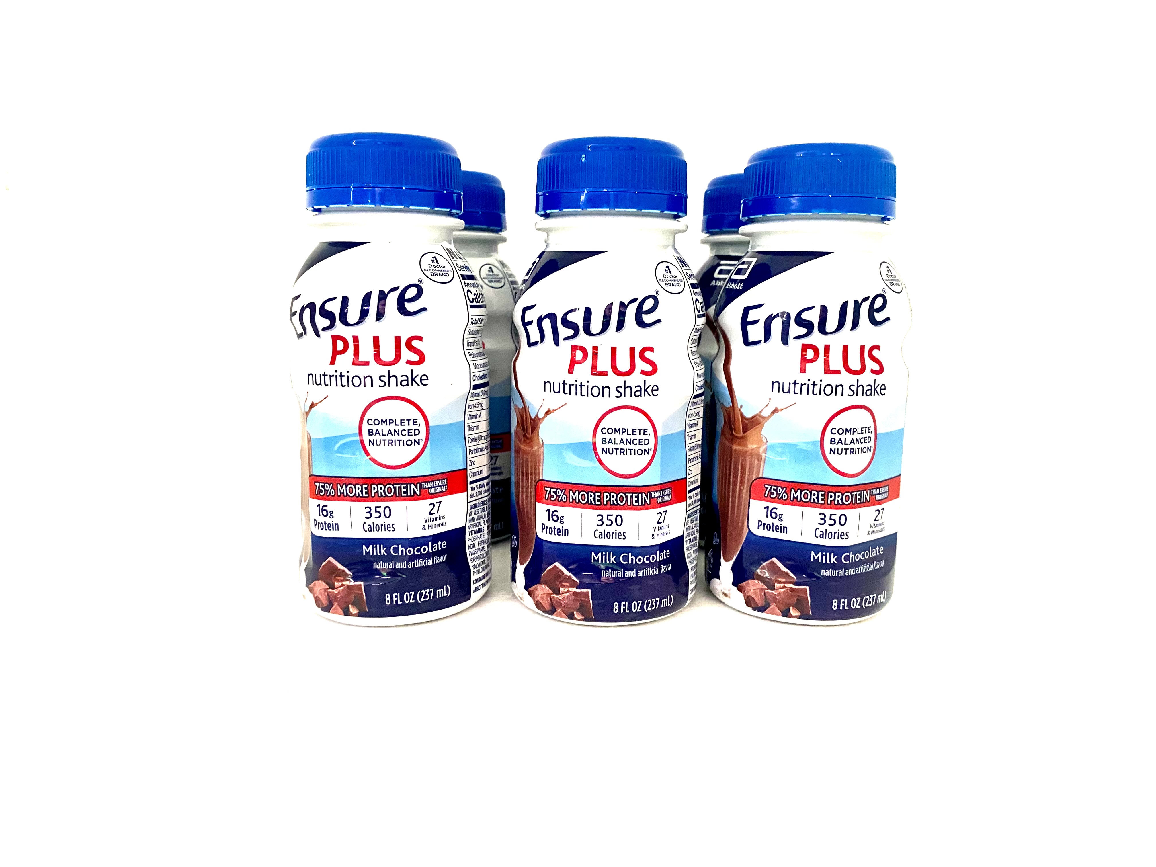 Ensure Plus MILK CHOCOLATE 8 Oz (237 mL) Pack of 6 Expiry date 1/2025 ...