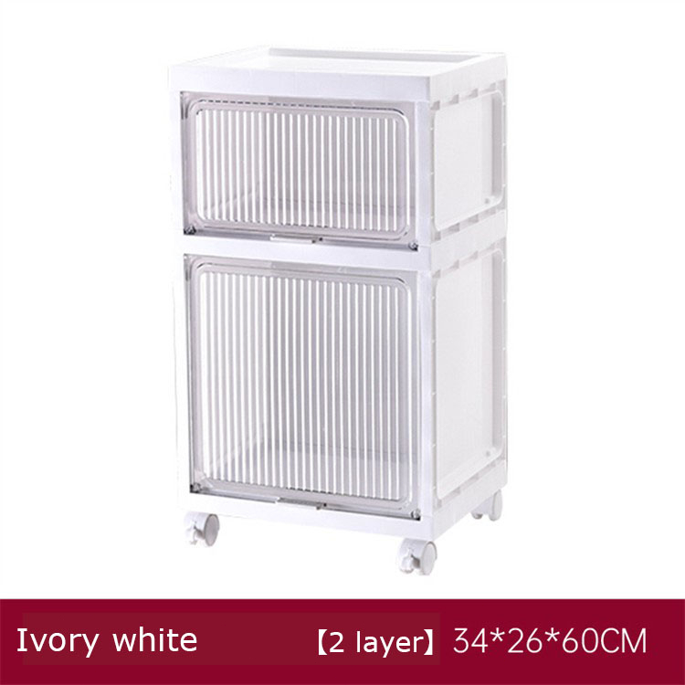 lsland Furnishings 4 -layer storage cabinet moving cabinet can fold the ...