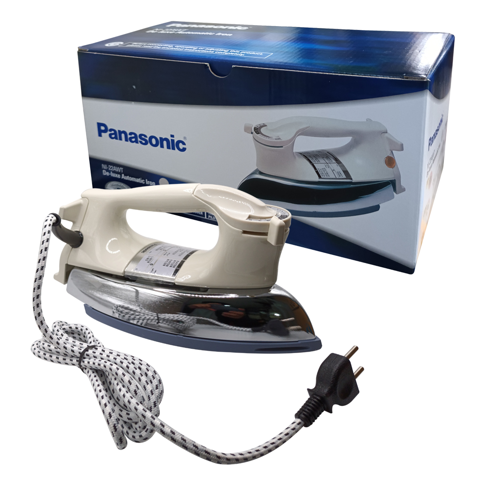 Panasonic NI-22AWT Deluxe Automatic Dry Iron 1000 Watts (Heavy Weight ...