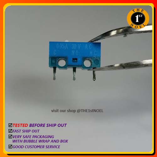 COMPUTER MOUSE SWITCH / CLICKER HUANO 20 MILLION CLICKS (BLUE SHELL ...