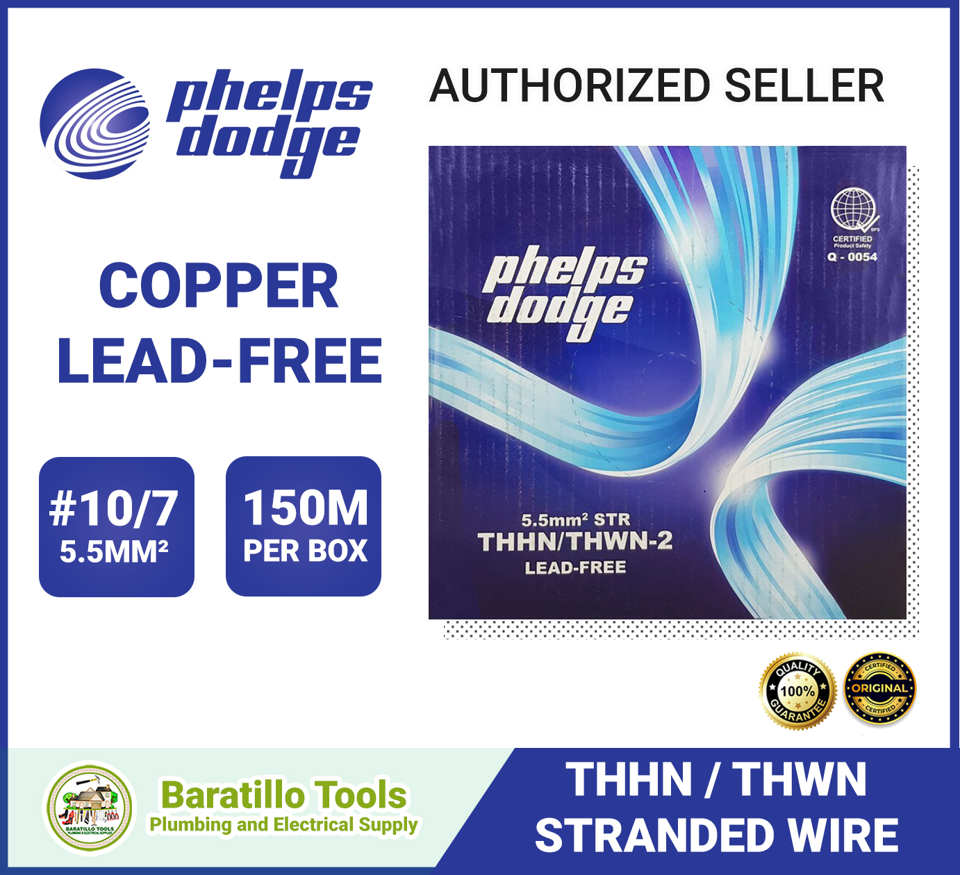 Phelps Dodge THHN / THWN-2 Stranded Wire #12 3.5mm² & #14 2.0mm² (Per ...