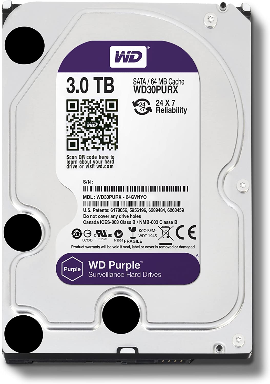 Western Digital WD30PURX 3TB SATA Hard Drive | Lazada PH