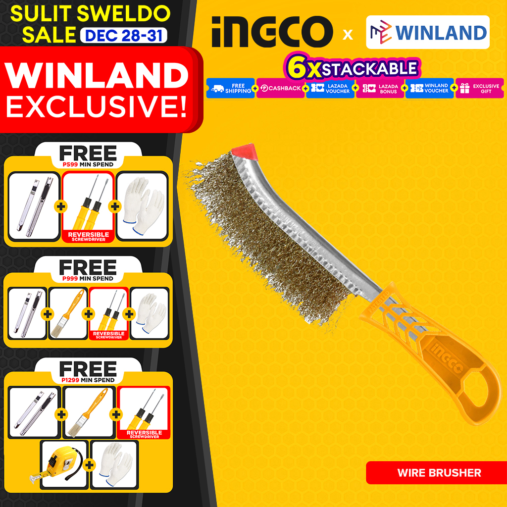INGCO By Winland Universal Stainless Steel Brush HWB02250 Lazada PH INGCO By Winland Universal Stainless Steel Brush HWB02250 Lazada PH
