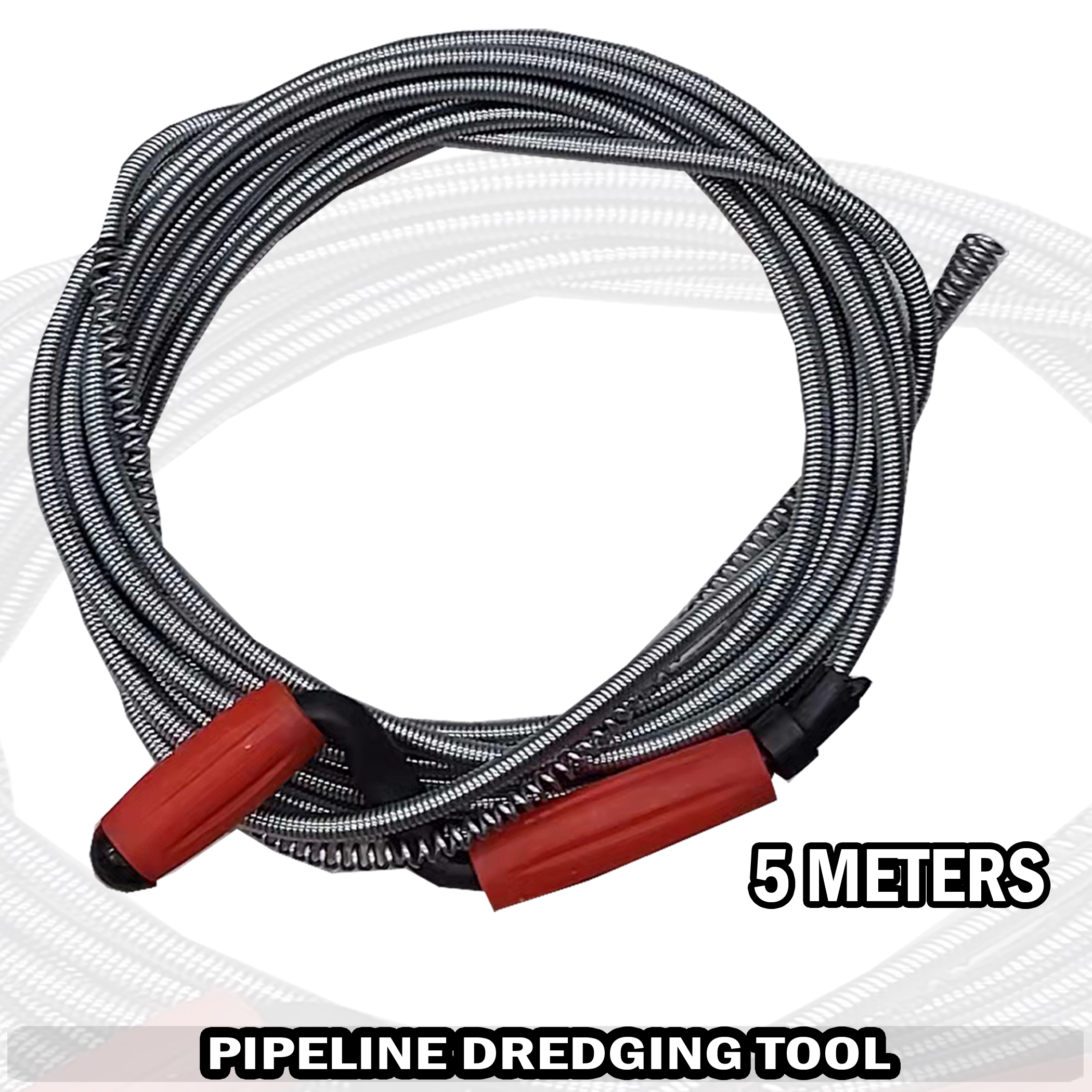 5m Drain Snake Panundot Snake Wire Dredging Tool Drain Cleaner Toilet ...