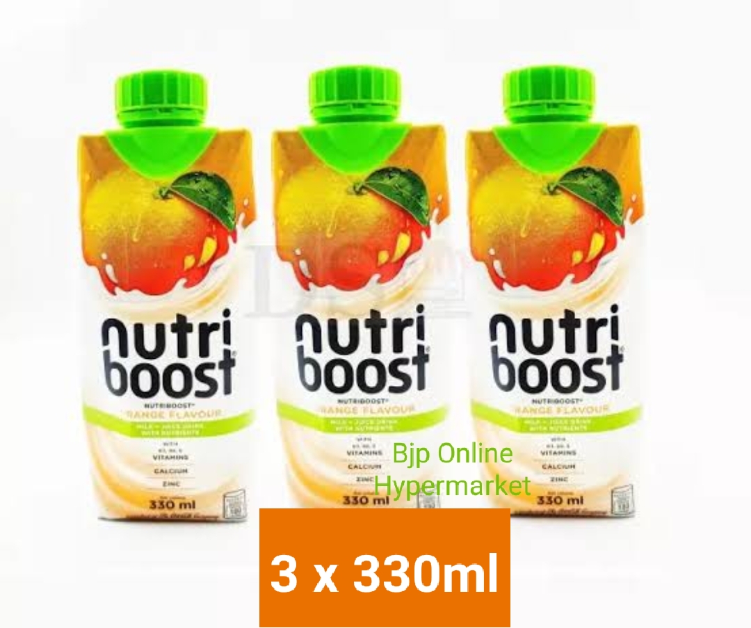 NUTRIBOOST ORANGE FLAVOR 3PACKS X330ML FLAVORED DRINK WITH MILK PLUS ...