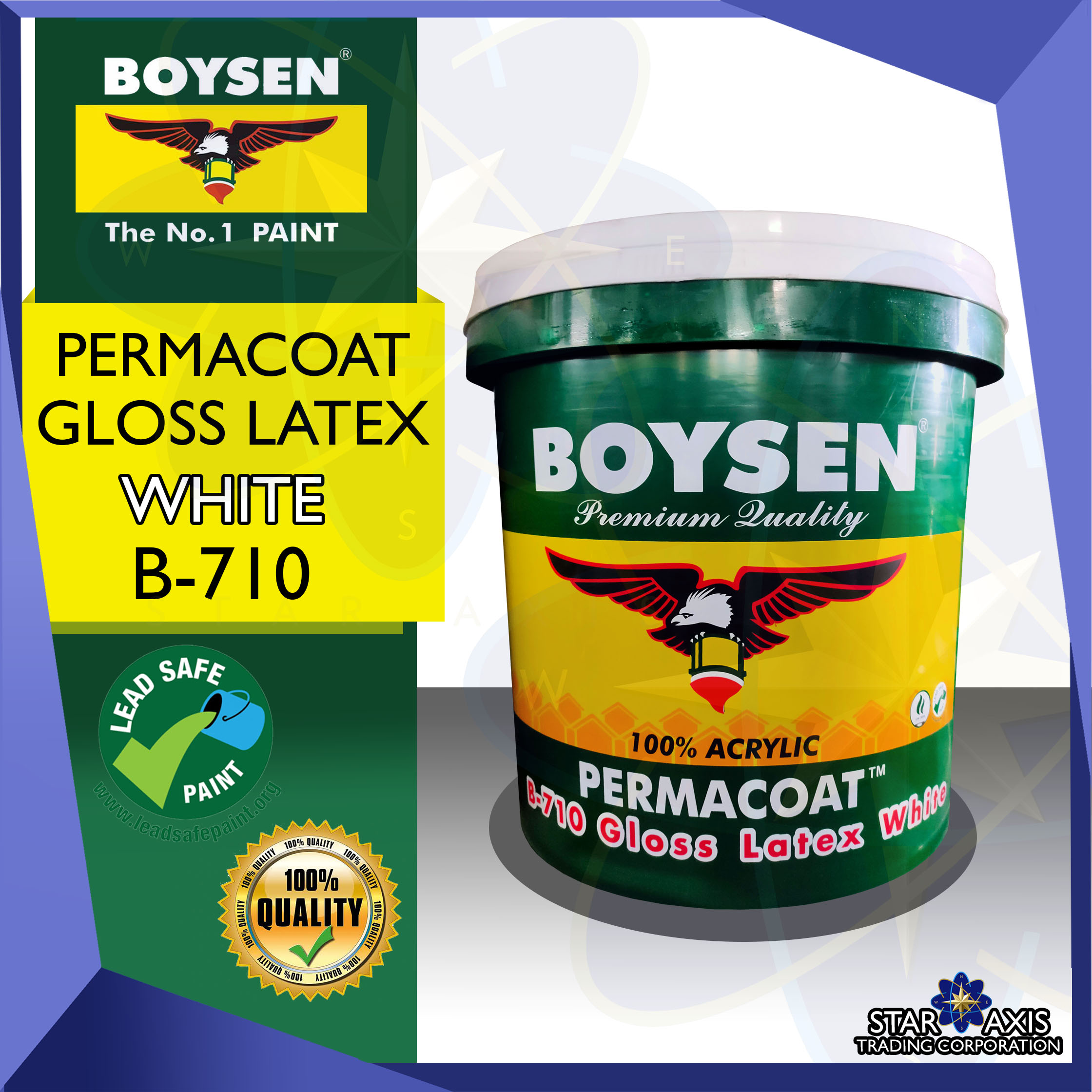BOYSEN PERMACOAT GLOSS LATEX WHITE B-710 16L | Lazada PH