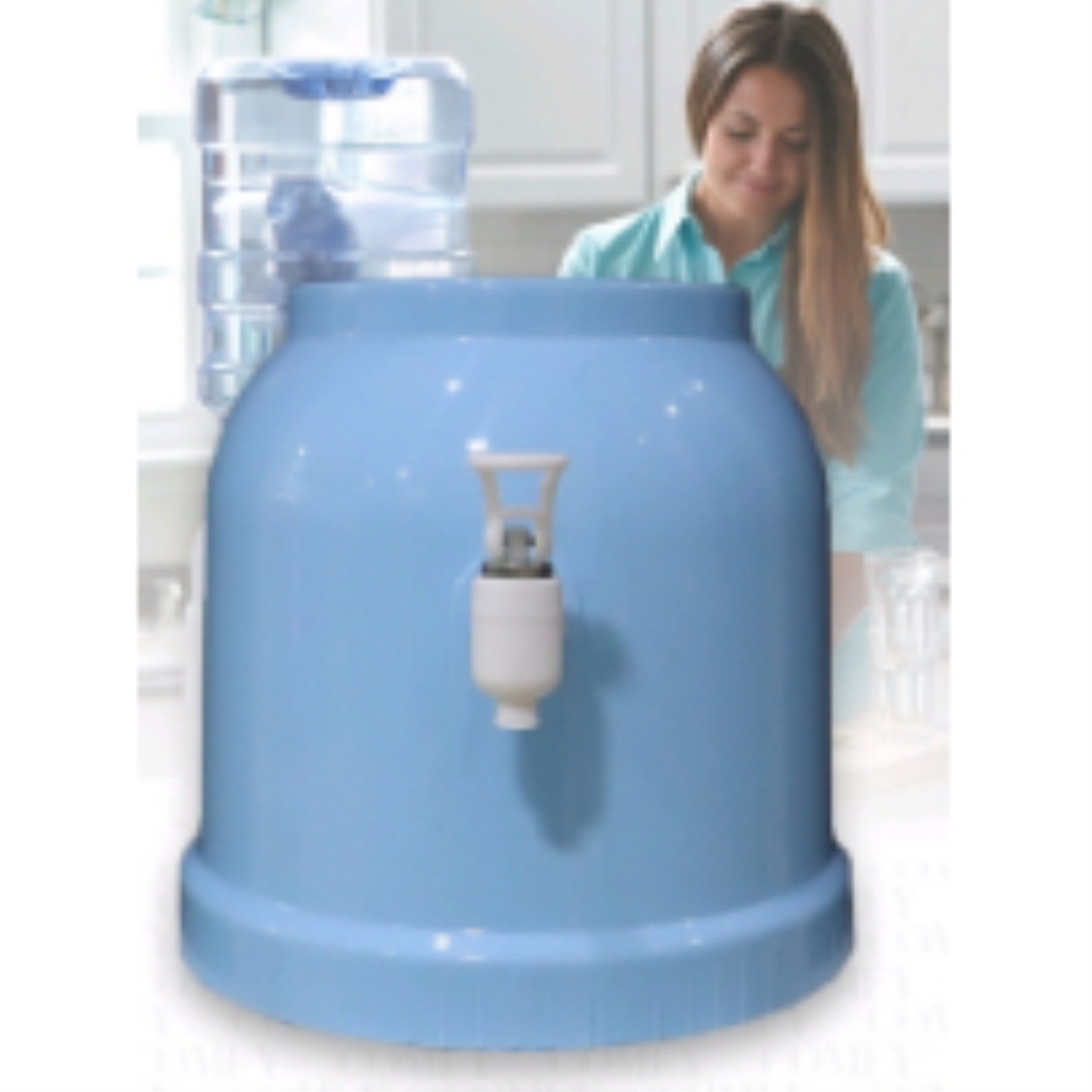 Broad Sky Table Top Desktop Water Dispenser Mini Round Water Dispenser ...