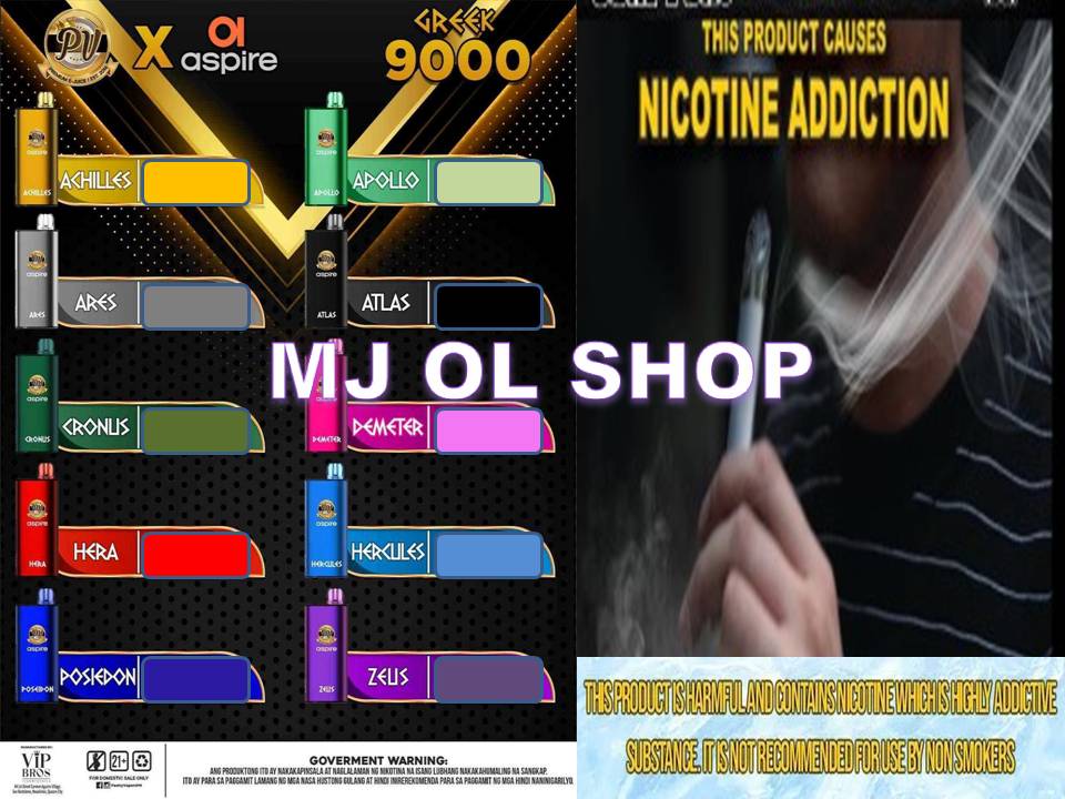 PV GREEK X ASPIRE 9000 PUFFS 5MG | Lazada PH