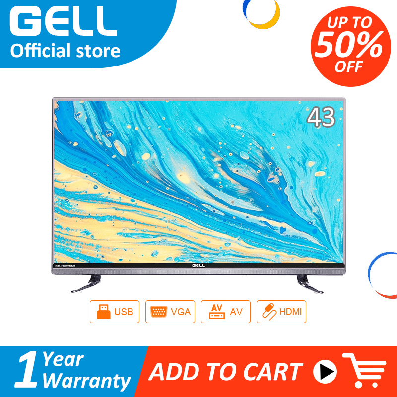 GELL 43 inch led tv flat screen on sale smart led tv 43 inches promo ...