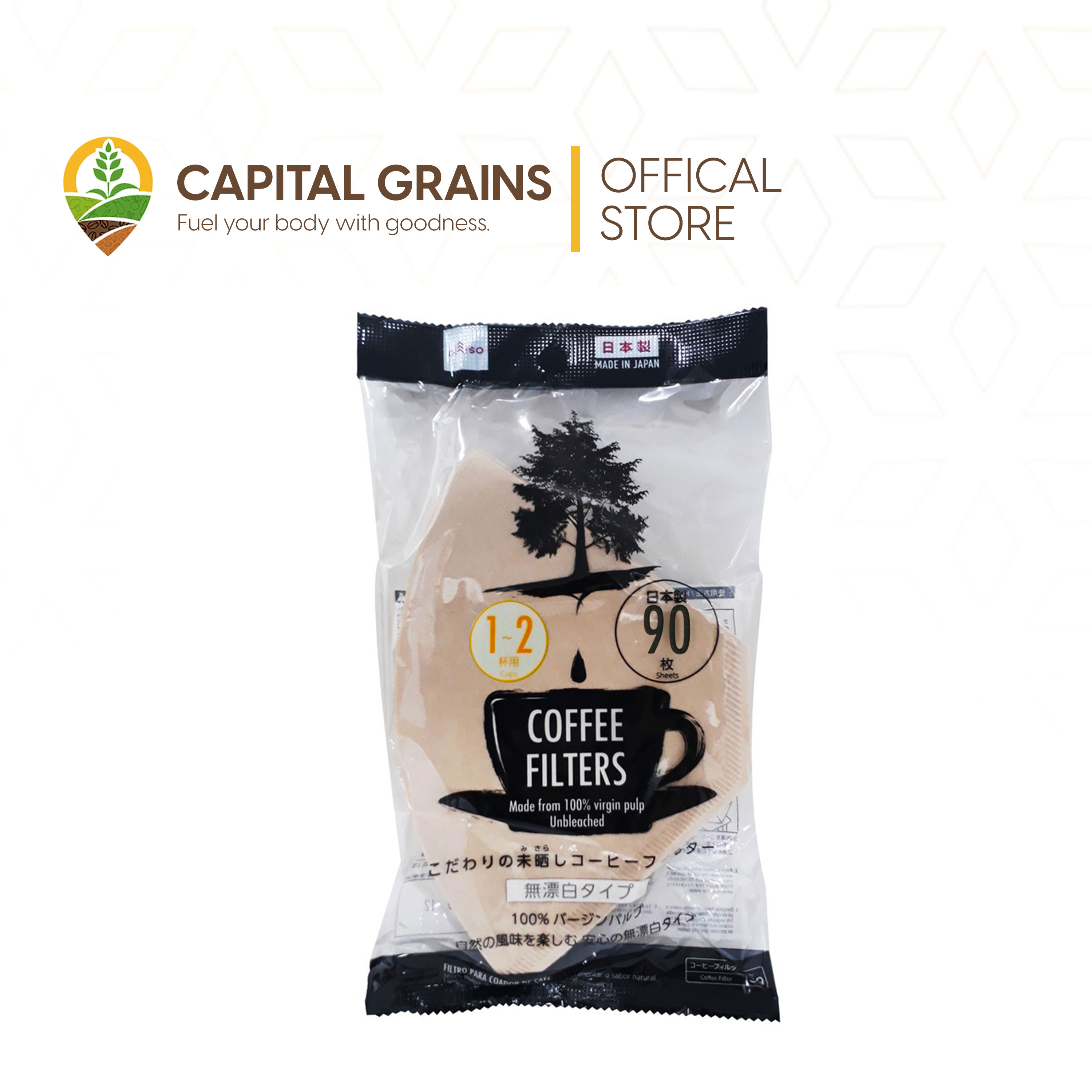 [CG] Paper Coffee Filters Disposable Unbleached (100% Virgin Pulp ...