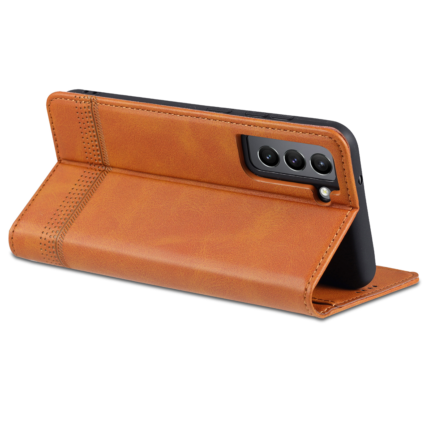 Leather Case for Samsung S21 FE 5G, WindCase Vintage Flip Wallet Card ...