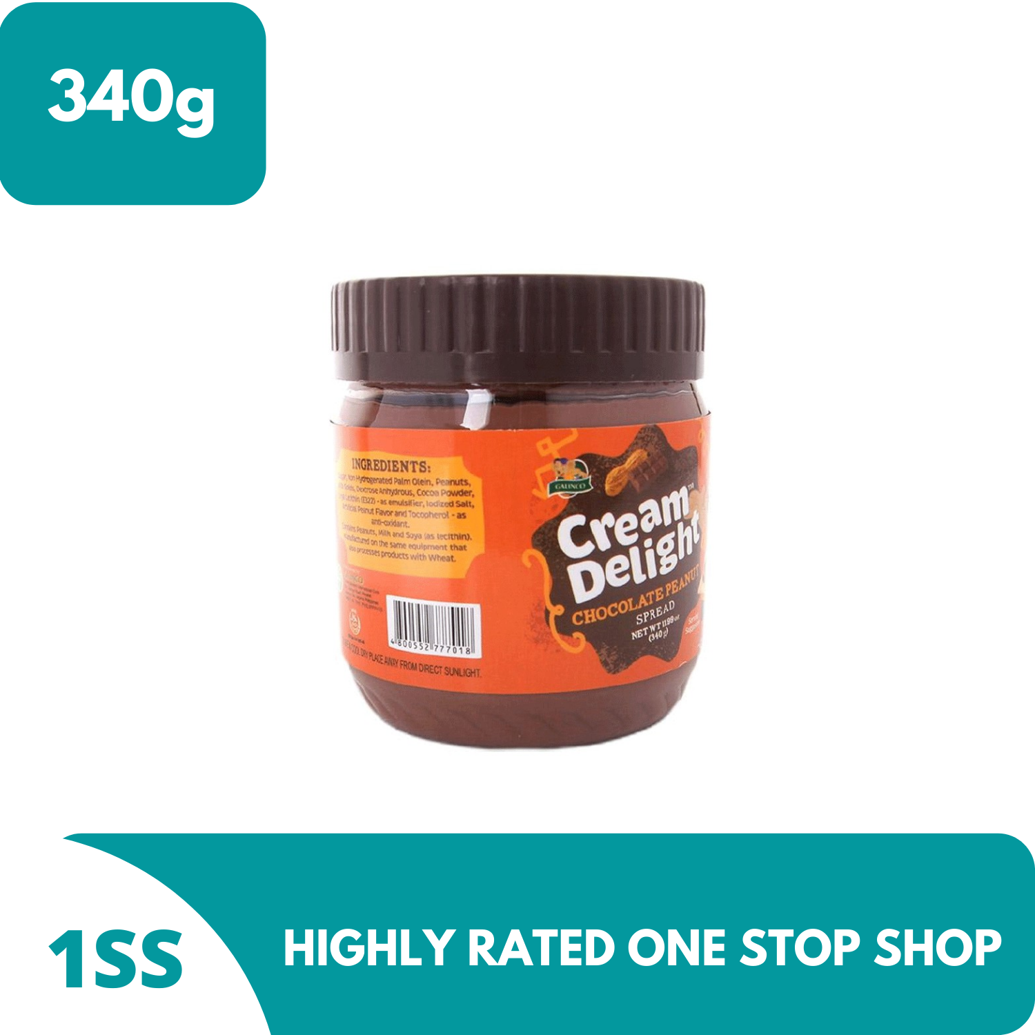 Galinco Cream Delight Choco Peanut Spread 340g | Lazada PH