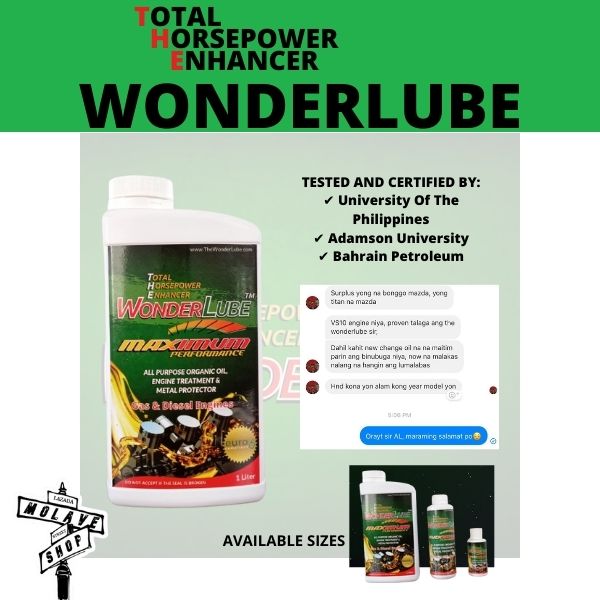 The Wonderlube 1 Liter Engine Oil Additive Enhancer And Metal Protector ...