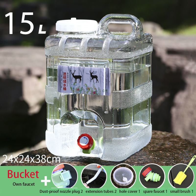 Sport Leader 5L/10L/15L Portable Food-Grade Water Container with Faucet for Camping Picnic ...