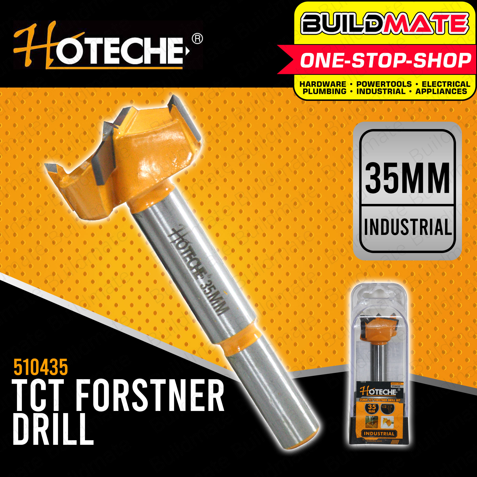 HOTECHE TCT Forstner Drill Bit 35mm HTC-510435 •BUILDMATE• | Lazada PH