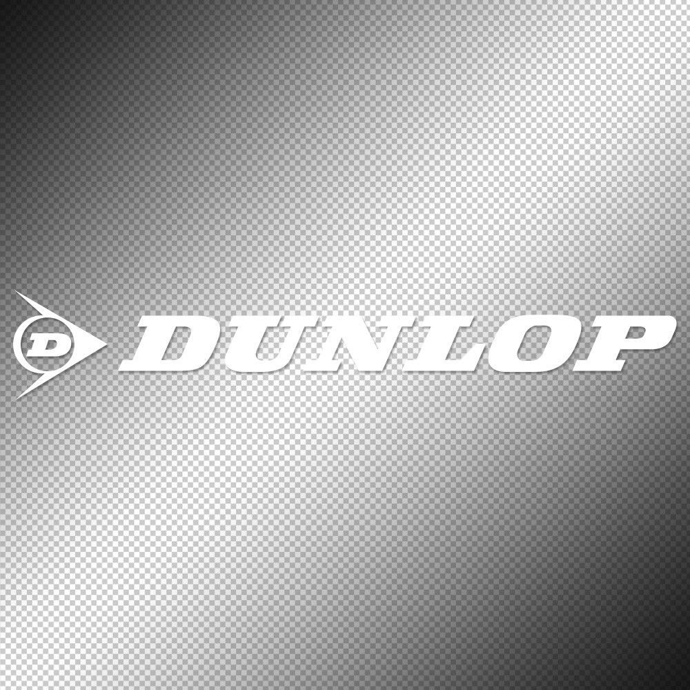 Sticker | (1) Dunlop Tires | Weather Proof die-cut decals | Logo | 6 ...
