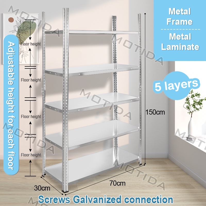 sliy09881nex [Load-bearing]Triangular Steel Shelf 5 Layer Rack Metal ...