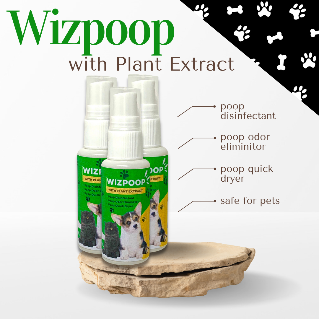 [FCR AGRIVET ll] WIZPOOP with Plant Extract 30mL Disinfectant Odor ...
