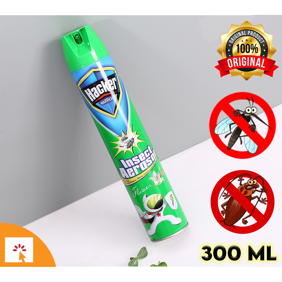 Hacker Aerosol Mosquito Killer Spray - Flower Scent (Anti-Dengue ...