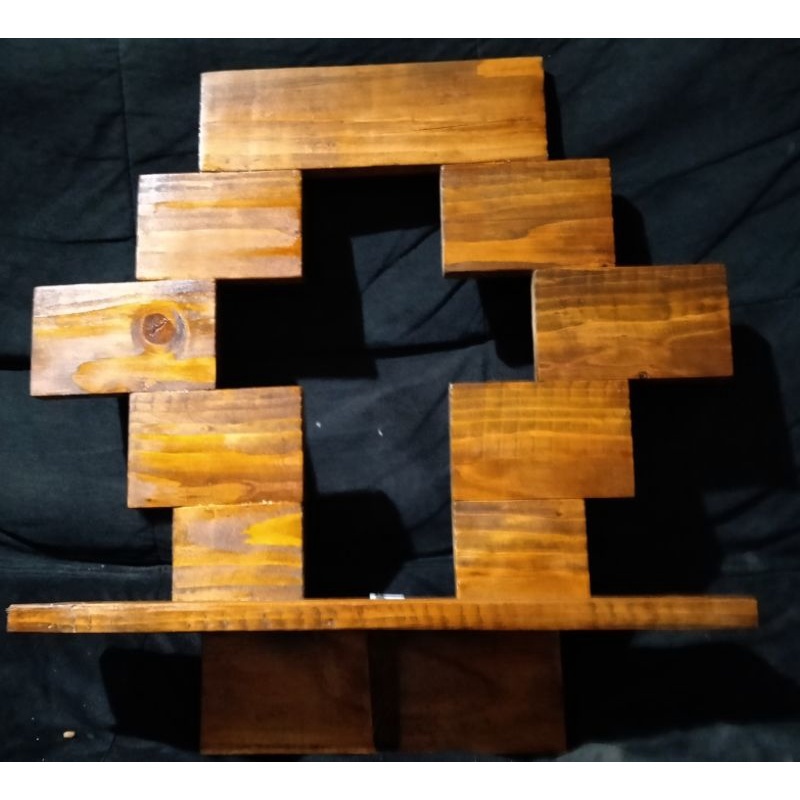 Wall mount Wooden altar with LED backlight.. 55 cm height .55 cm length ...