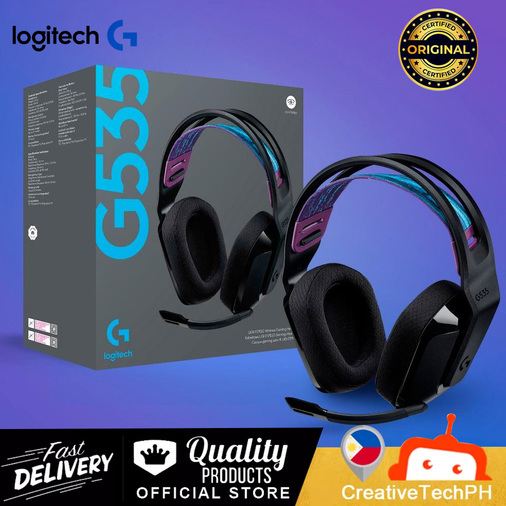 LOGITECH G535 Lightspeed Wireless Gaming Headset | Lazada PH