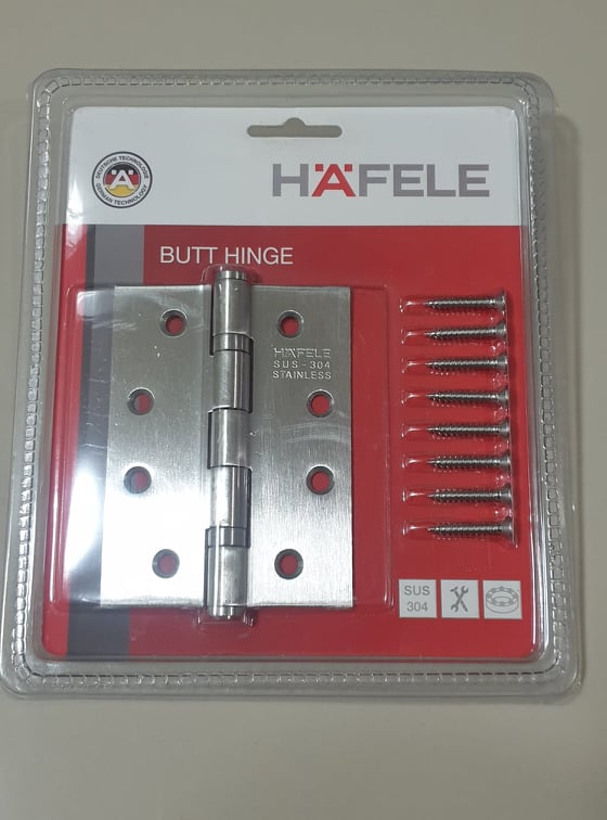 Hafele door hinge 4"x3" stainless steel SUS304 (1pair) | Lazada PH