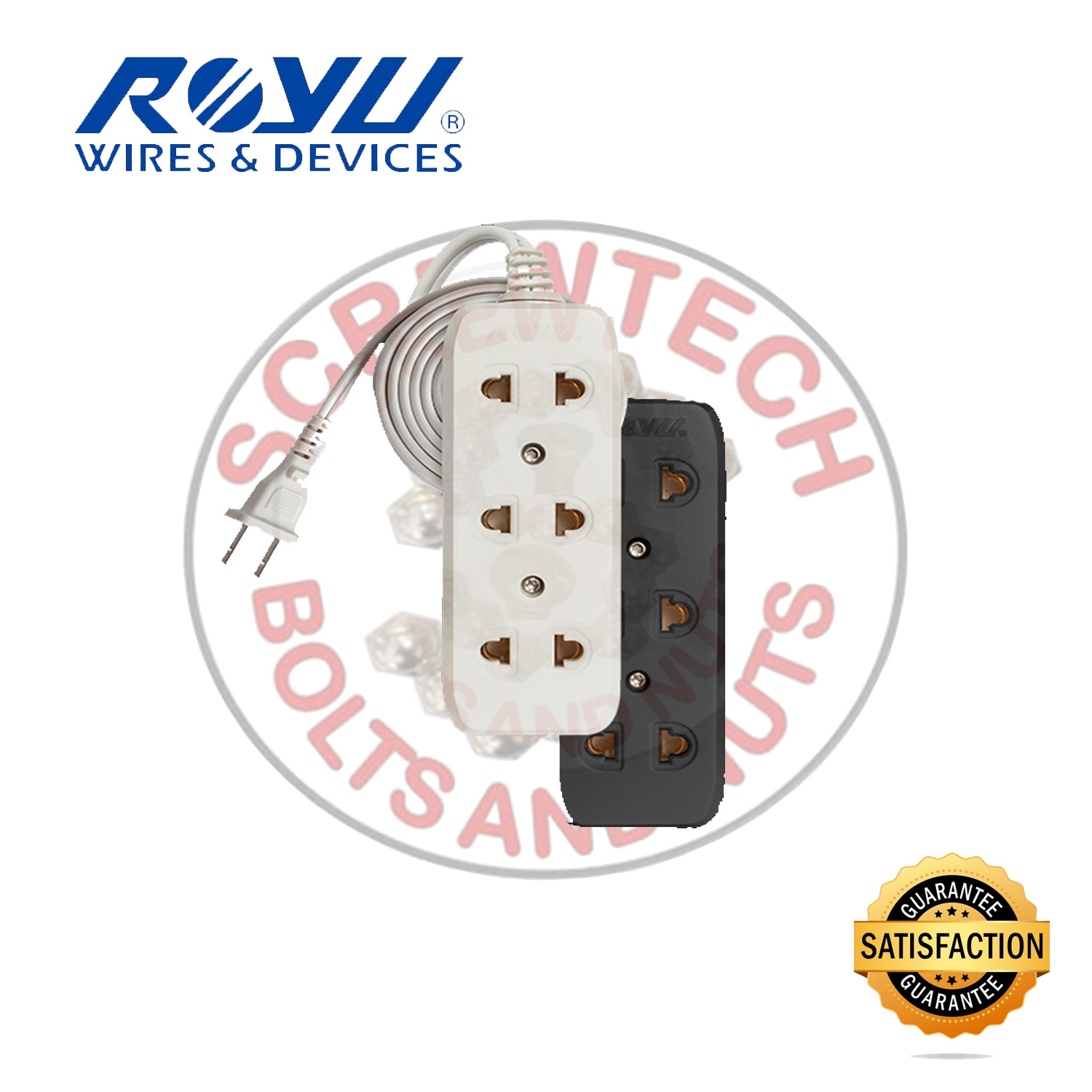 ROYU Convenience Outlet 4 Meters Cord (3 Gang) REDEC103 | Lazada PH