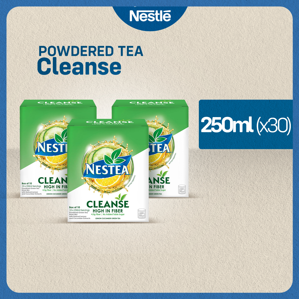 NESTEA Cleanse Lemon Cucumber Powdered Green Tea with Fiber 250ml ...