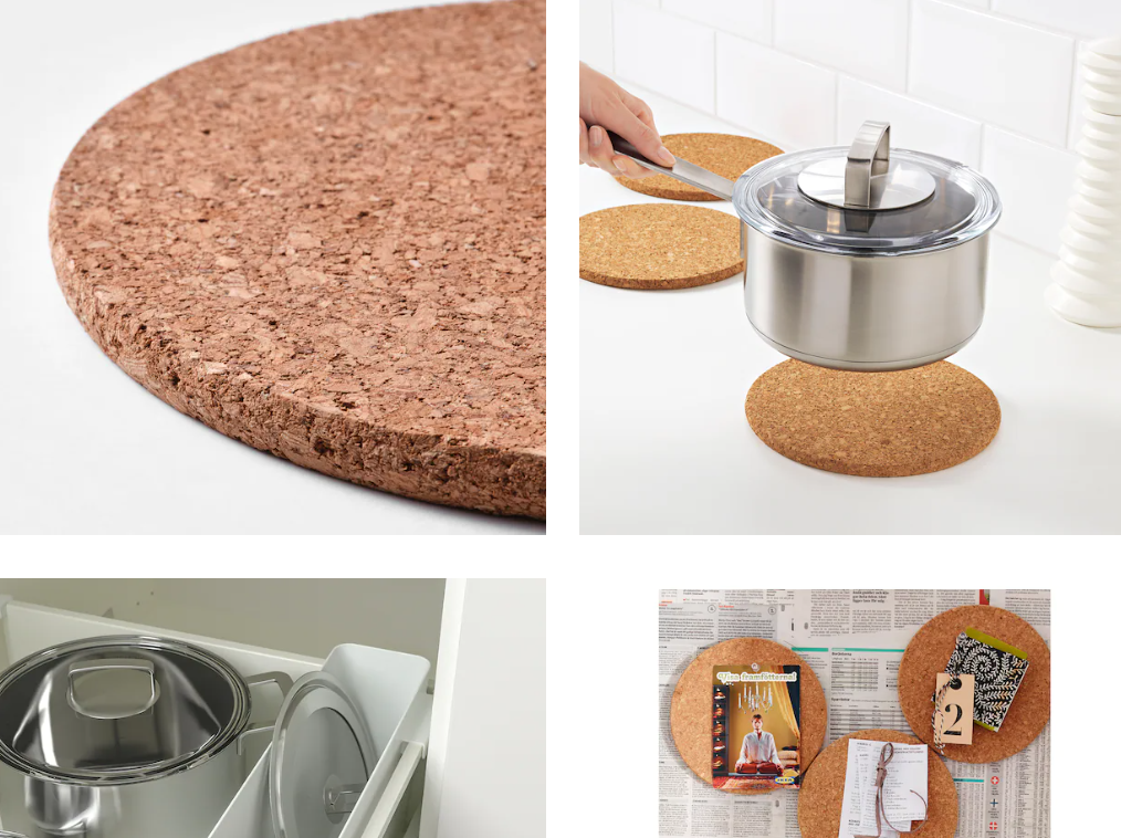 HEAT Trivet, cork, 19 cm (7") - 3 pieces | Lazada PH