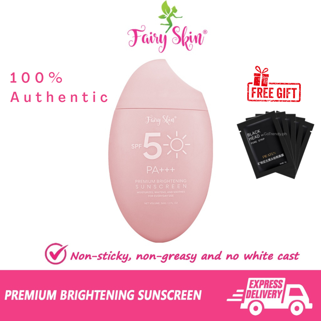 100% Authentic Fairy Premium Brightening Sunscreen SPF50 by FAIRYSKIN ...