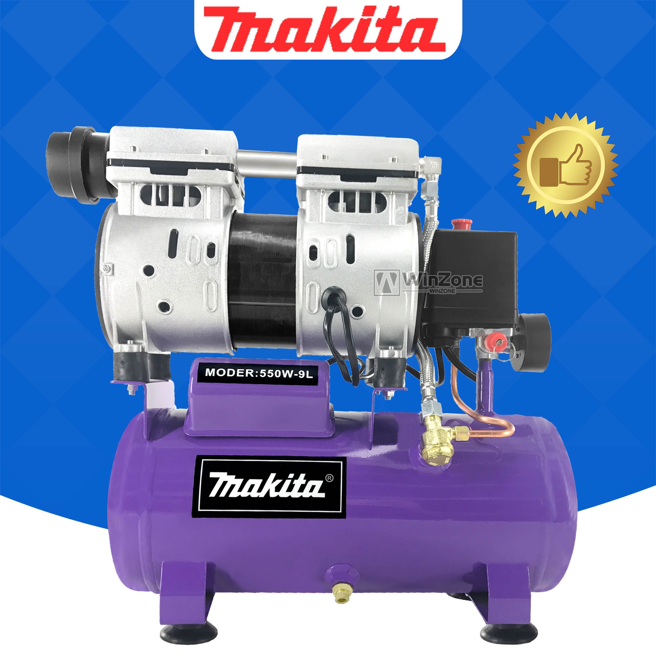 Makit a Air Compressor KWU550-9L Oil Less Silent Type 500W | Lazada PH