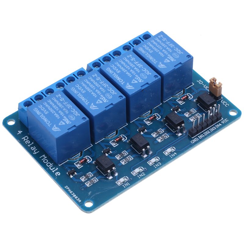 5V 4 Channel Relay Board Module Optocoupler LED for Arduino PiC ARM AVR ...