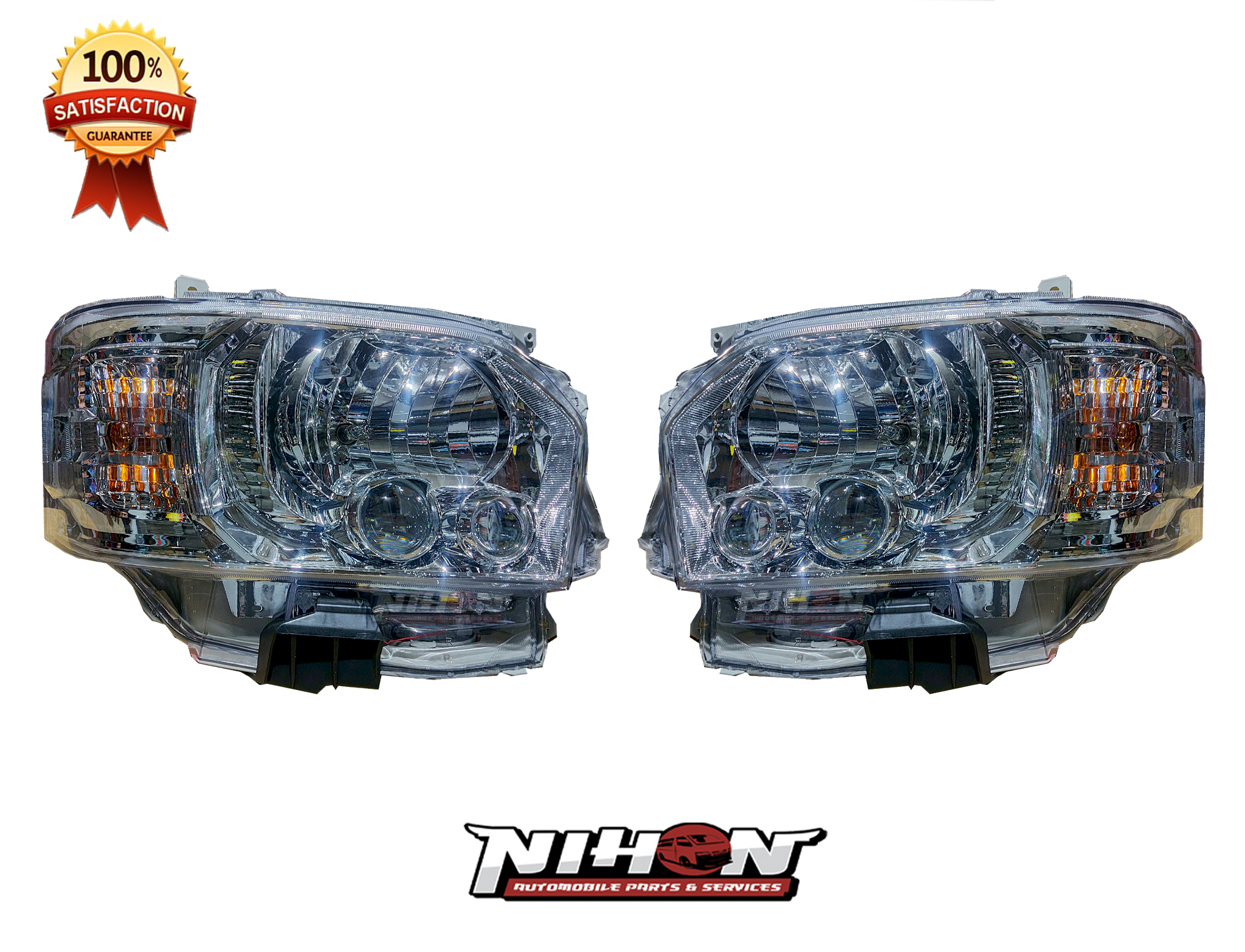 SGL CLEAR HEADLIGHT FOR TOYOTA HIACE GL/COMMUTER/SUPER GRANDIA/LXV 2014 ...