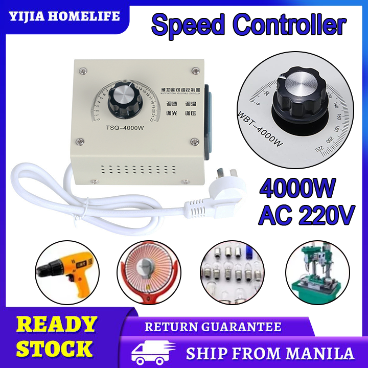 【Ready Stock】NEW 4000W AC 220V Variable Voltage Controller Control For ...