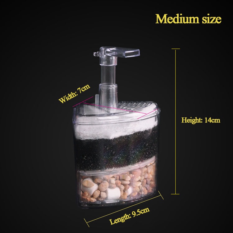 【DDC AQUA】Aquarium corner filter Fish Tank Activated Carbon Filter ...