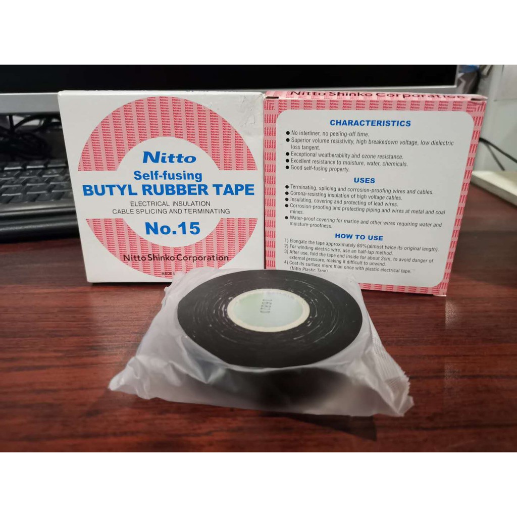 ORIGINAL Nitto Self-Fusing Butyl Rubber Tape No. 15 | Lazada PH