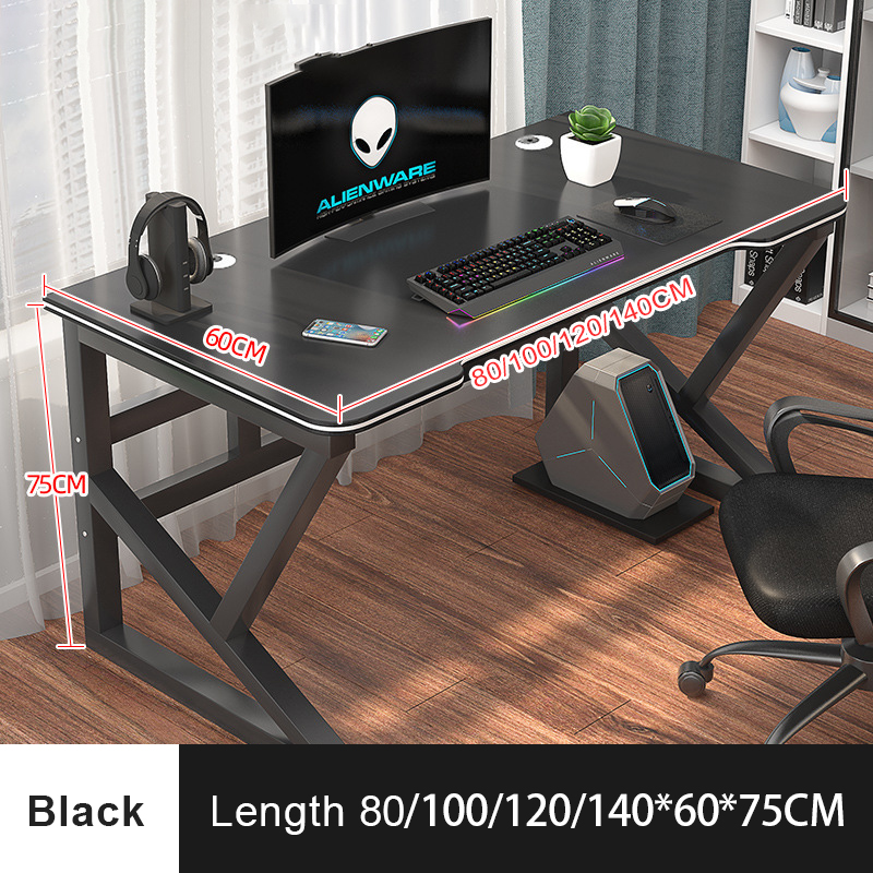 Gaming desk Modern Computer Desktop Table Home Desk Bedroom Table ...