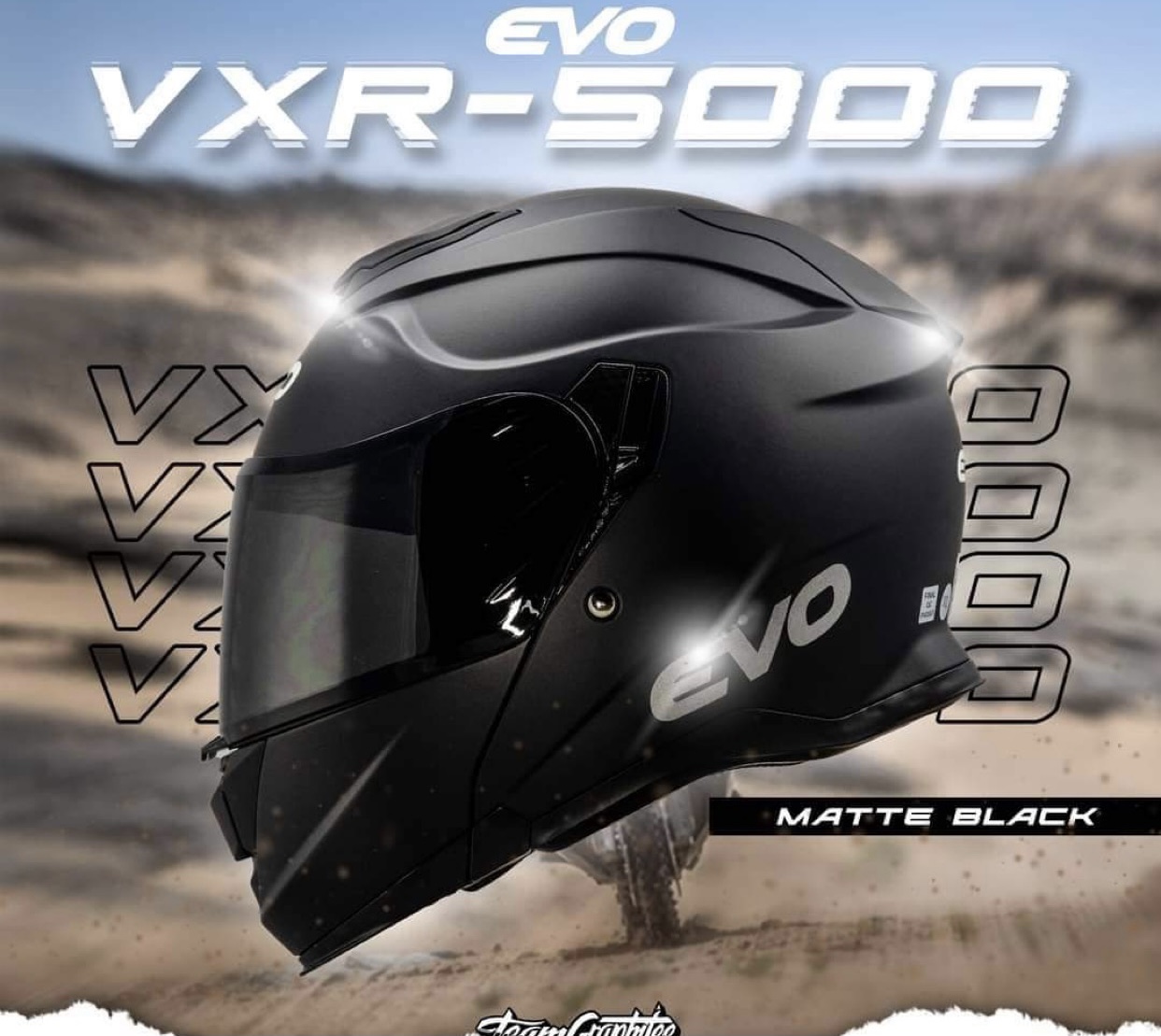 EVO Vxr-5000 Plain Modular Dual Visor Helmet | Lazada PH