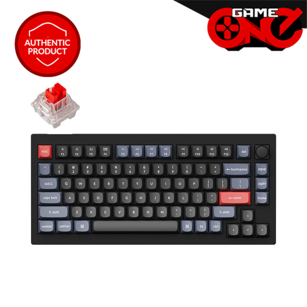Keychron V1 QMK 84 Keys Fully Assembled Knob Custom Mechanical Keyboard ...