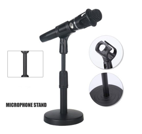 ( L-3 ) MIC STAND Portable MIC STAND Adjustable Height Mic Holder with ...