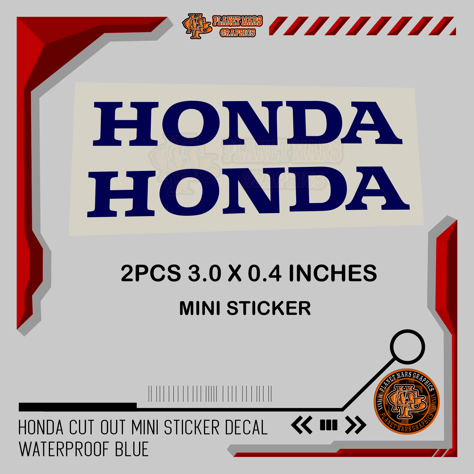 Honda Racing Sticker Motorcycle Decal Waterproof | Lazada PH