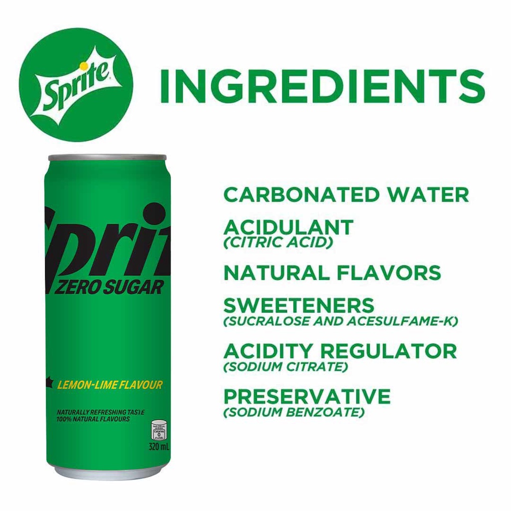 Sprite Zero Sugar Lemon-Lime Carbonated Flavored Drink 320ml | Lazada PH